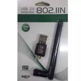 Wireless 300mbps Usb Wifi Adapter With External Antenna-black | Daraz.com.bd