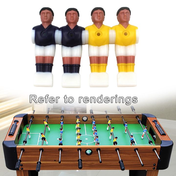 4x Foosball Men Soccer Table Guys Football Accessory 2 yellow 2 purple ...