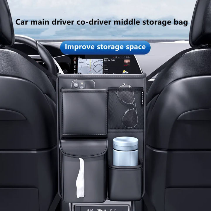 Car Middle Bag With Car Back Net Food Bag Child Proof Storage Products ...