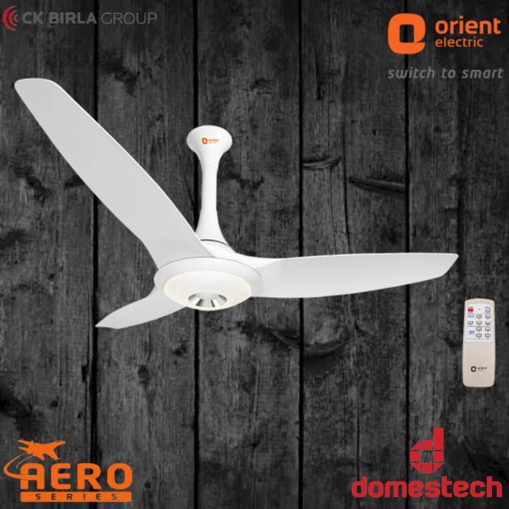 Orient Aerolite 48 Ceiling Fan With Remote White Bd