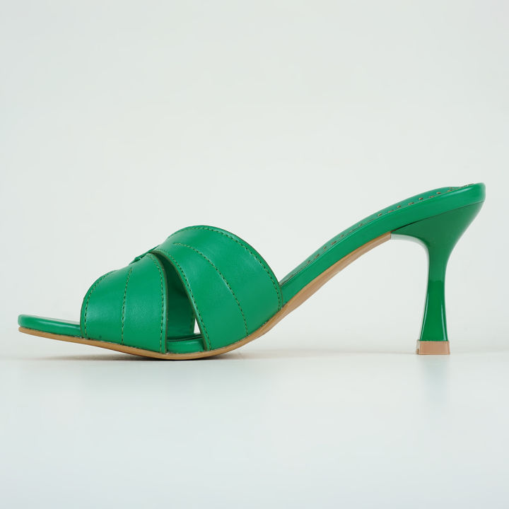 Moochie Women's PU Green High Heel | Daraz.com.bd
