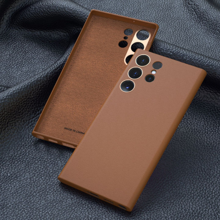 HODON Luxury Leather Phone Case For Samsung Galaxy S24 S23 S22 Ultra ...