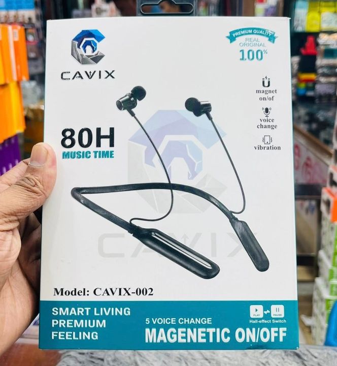 CAVIX 002 Neckband Bluetooth Earphone | 80 Hours Music Time | 5 Voice ...