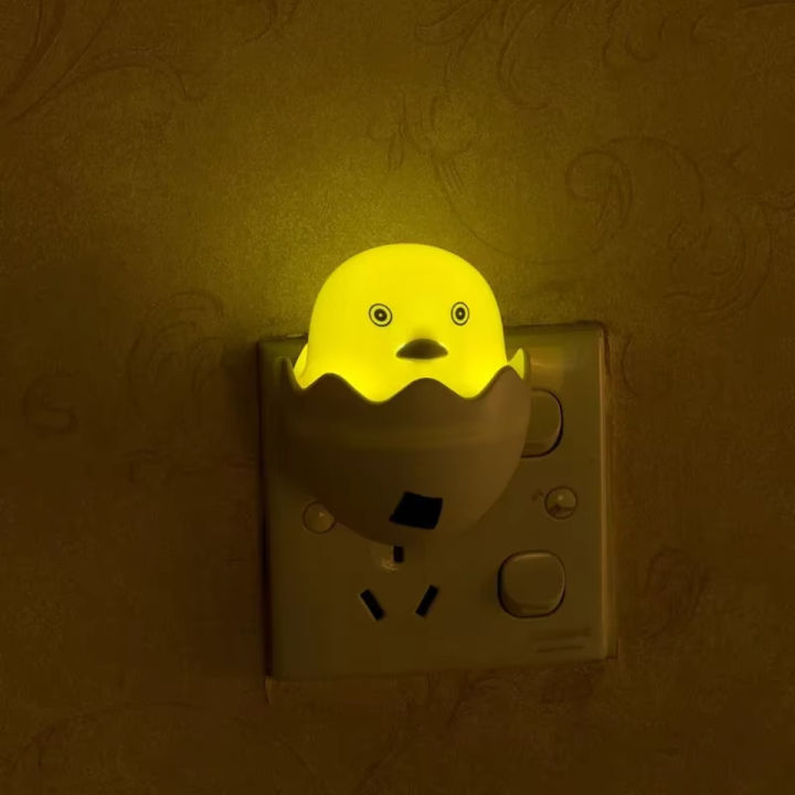 LED Yellow Duck Energy Saving Plug In Night Lights Intelligent Light ...