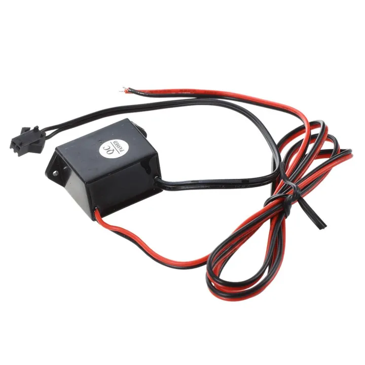 FORIDE red-black cable DC 12V EL wire neon glow strip light driver unit ...