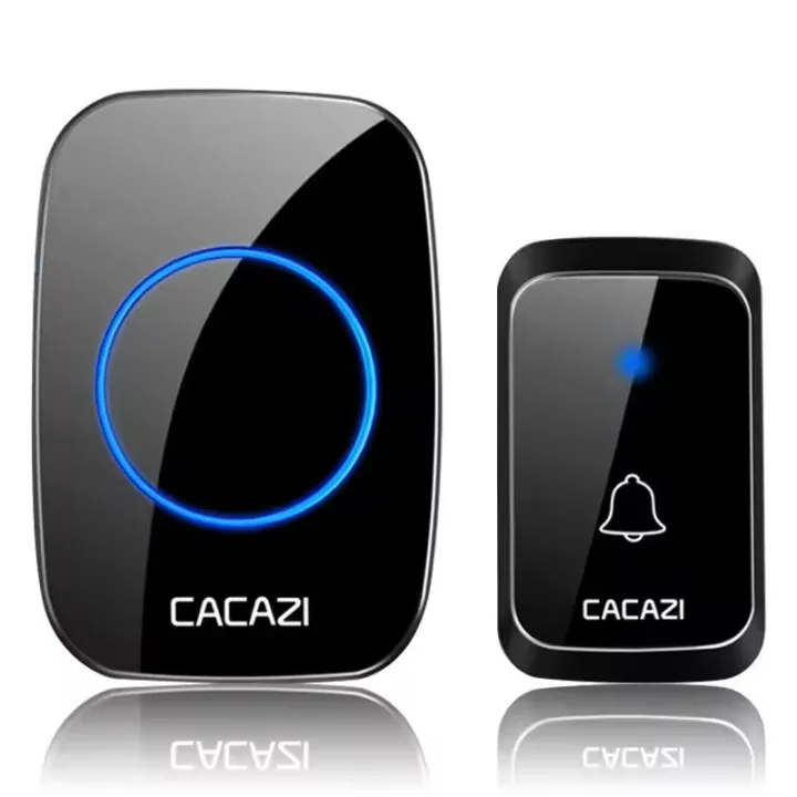 CACAZI A06 Doorbell Calling Bell DC battery-operated Wireless Doorbell ...