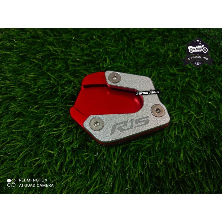 R15 V3 Motorcycle Side Stand Pad ( RED COLOR ) | Daraz.com.bd