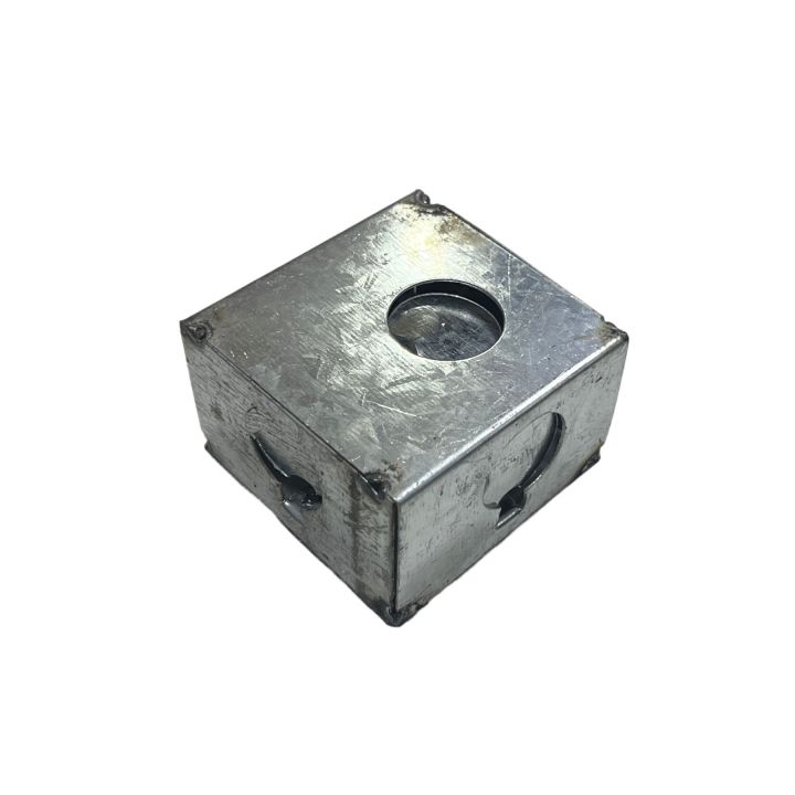 One Gang Steel Junction Box For Electrical Wiring Square Edge Silver ...