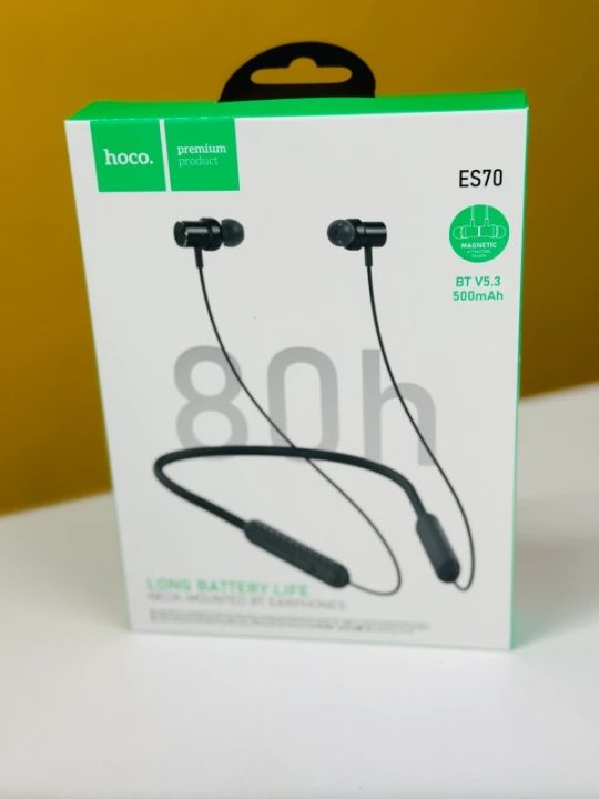 Hoco ES70 Armour Bluetooth 5.3 Neckband – 80 h Playback, Magnetic ...