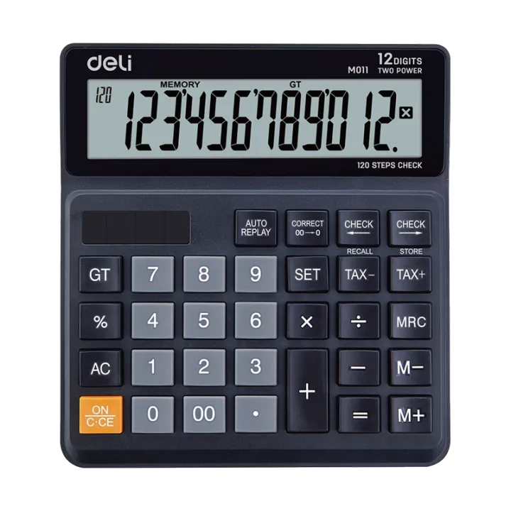 Deli M01120 120 Steps Check Tax Calculator_12 Digit | Daraz.com.bd