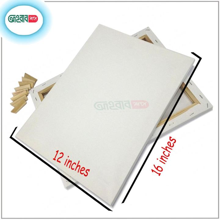 White Canvas Size : 12/16 inch, Canvas Board, Painting for Canvas ...