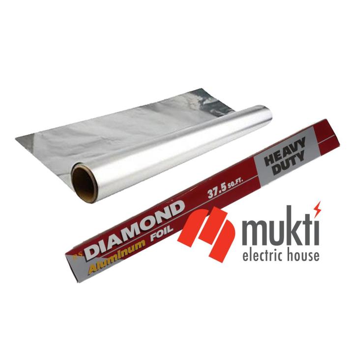 Diamond Aluminum Foil Paper 37.5 Square Feet Wrap Kitchen Cooking ...