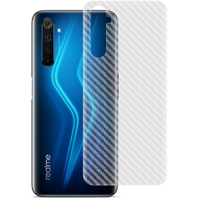 3D Carbon Fiber Back Poly Sticker For Realme 6 PRO | Daraz.com.bd