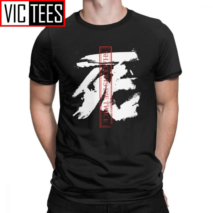 Men's Sekiro Shadows Die Twice T Shirt Wolf Souls Samurai Game Japanese ...