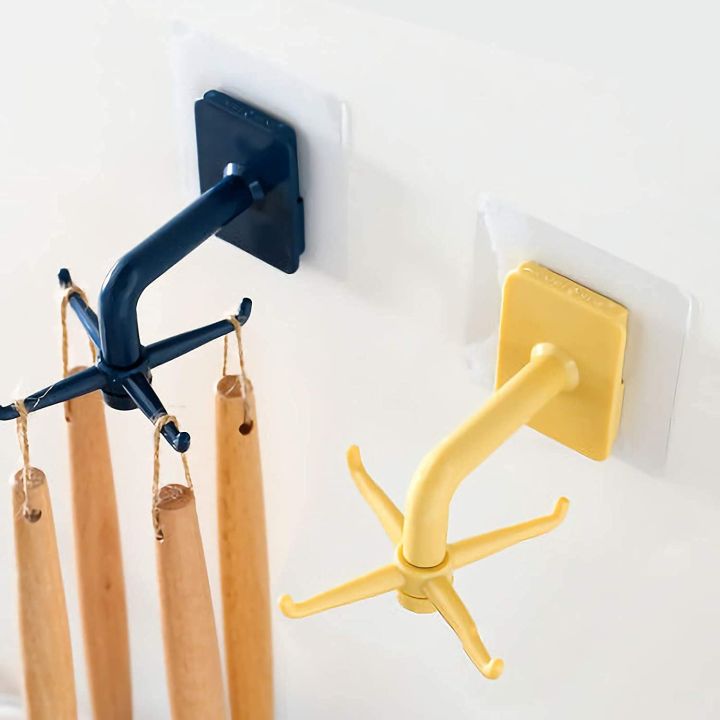 360° Rotating Folding Hook Self-Adhesive 180° Vertical Flip Waterproof ...