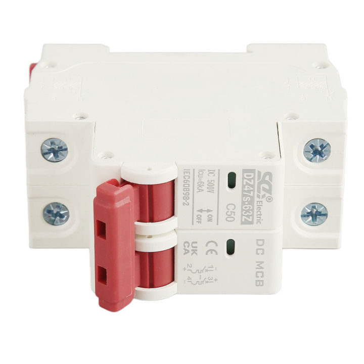 DC PV Circuit Breaker, DC Circuit Breaker 50A 500V Modular Design Short ...