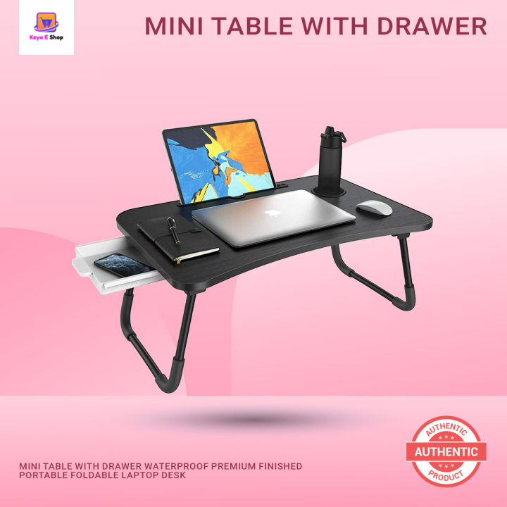 Mini Table With Drawer Waterproof Premium Finished Portable Foldable ...
