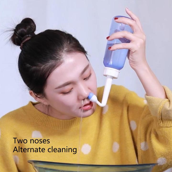 500ML Nasal Washer Nose Cleansing Neti Pot Avoid Allergic Rhinitis ...