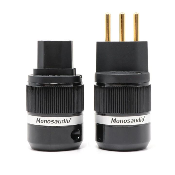 Pair Monosaudio Gold Plated Switzerland MS150G Power Plug，F100G IEC ...