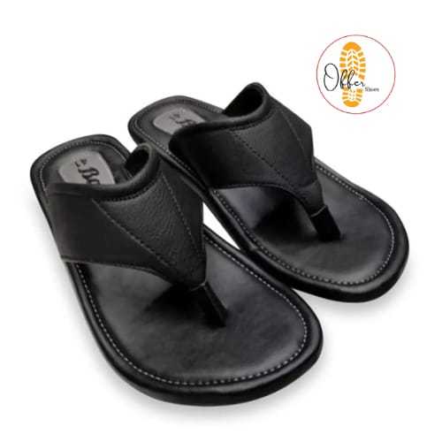 Black Leather Sandel for Men | Daraz.com.bd