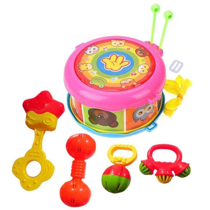 Colorful Baby Concert Rattles For Kids-drum set | Daraz.com.bd