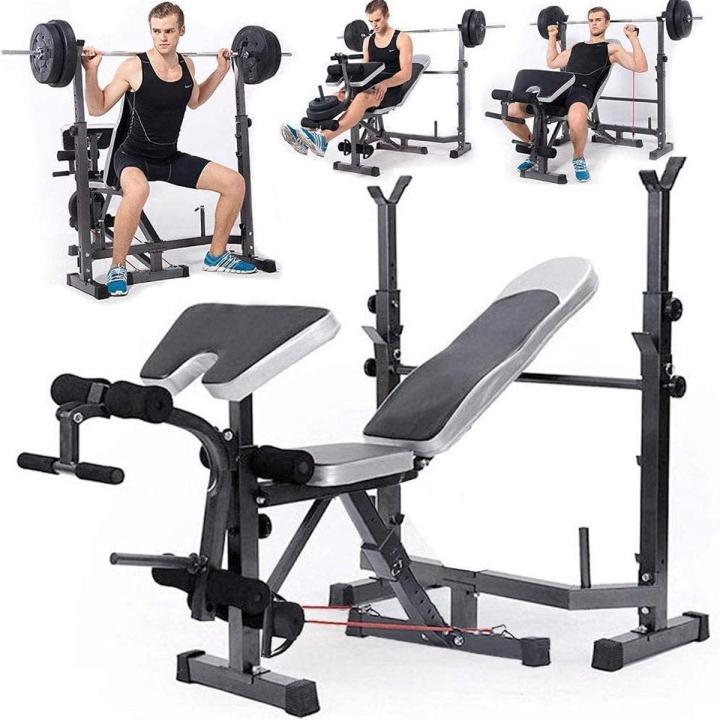 Folding power rack Olympic weight bench, Adjustable weight lift bench ...