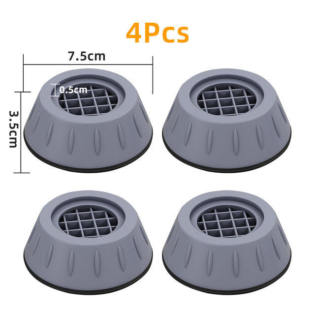 4Pcs Universal Anti-Vibration Feet Pads Washing Machine Rubber Mat Anti ...