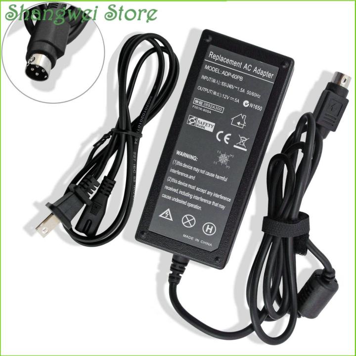 12V 5A Replacement Power Adapter Power Charger for Sanyo JS-12050-2C ...