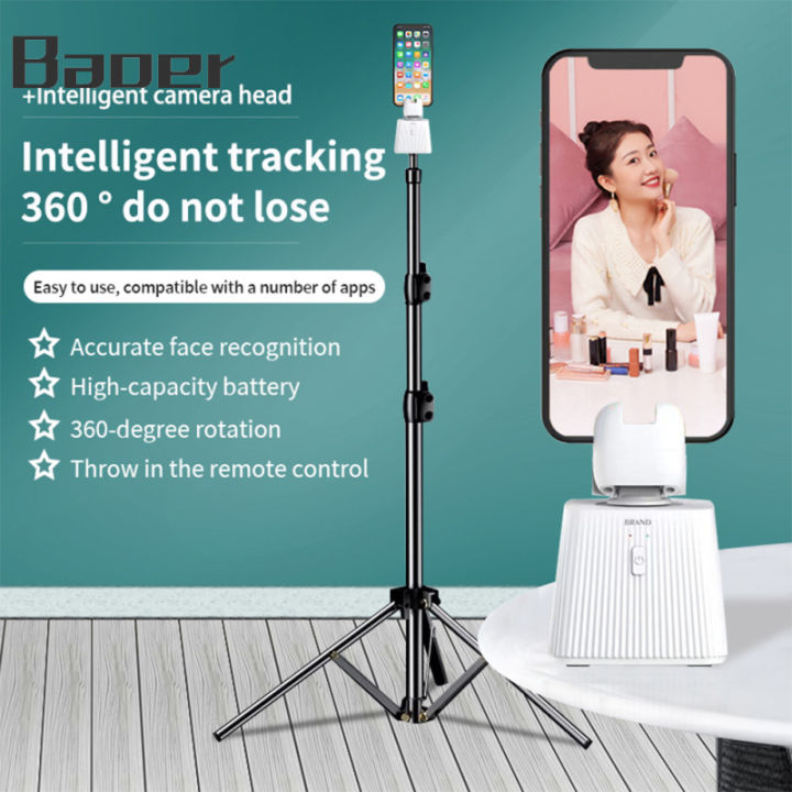 Q6 Mobile Phone Gimbal Intelligent Follow-up Selfie Stick 360-degree Rotation Phone Holder ...