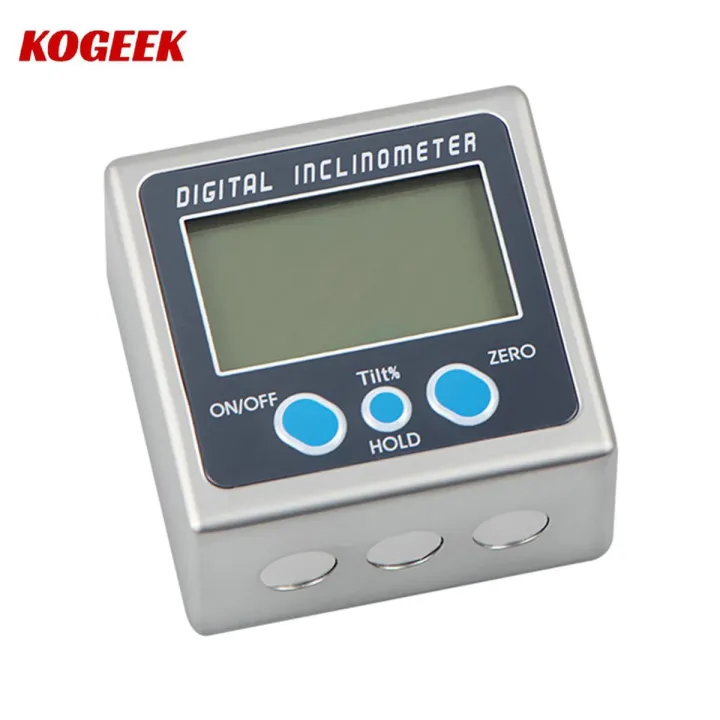 KOGEEK Multi-functional Digital Inclinometer Zinc Alloy Shell 360 ...