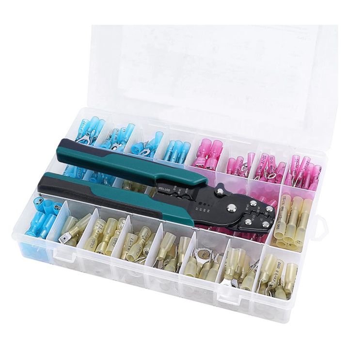 200PCS Ferrules Insulated Electrical Wire Connectors,Wire Crimper KIT ...