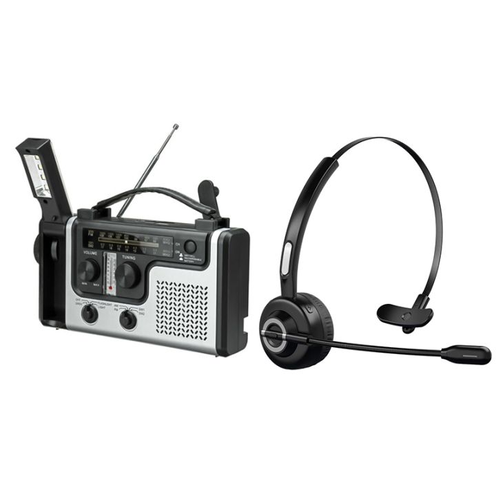 Solar Radio Portable FM / AM Radio Built-In Speaker Bluetooth ...