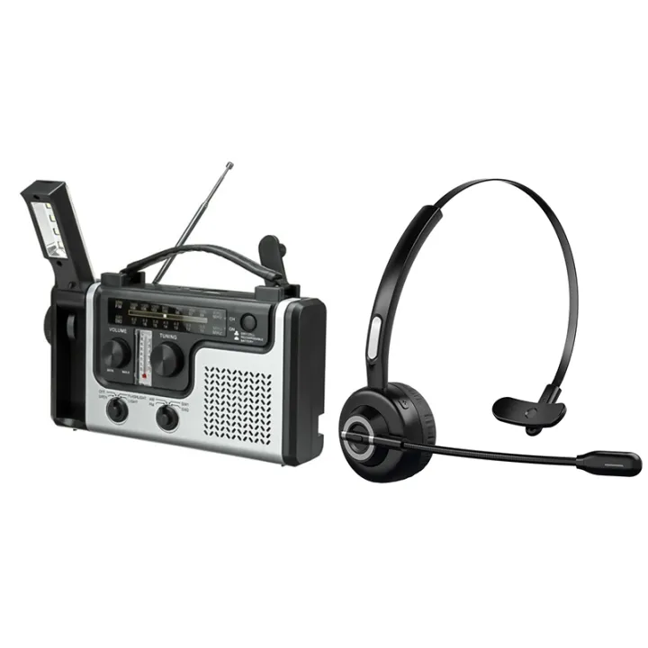 Solar Radio Portable FM / AM Radio Built-In Speaker Bluetooth ...