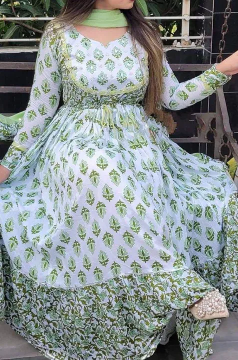 Stylish Linen Fabric Screen Print Kamiz & Orna Set for Women – Elegant ...