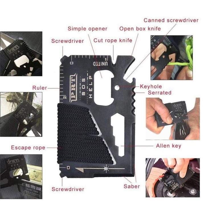 15 In 1 Pocket Tool Credit Card Gadget Multipurpose Pocket Utility ...