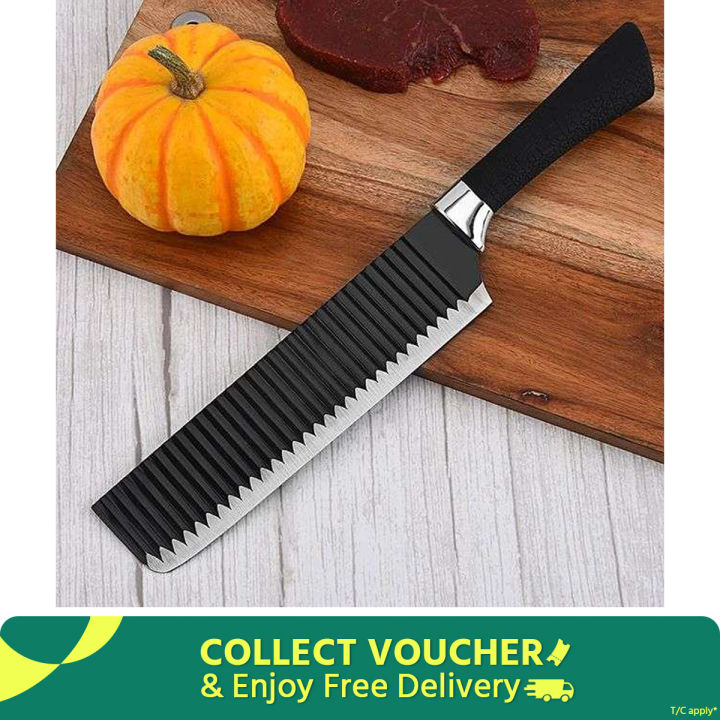 8 Inchi Kitchen Stainless Steel Blade With Non - Stick Coating And Pp ...