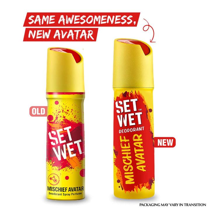 Set Wet_Mischief Avatar Deodorant Spray Perfume For Men 150ml | Daraz ...