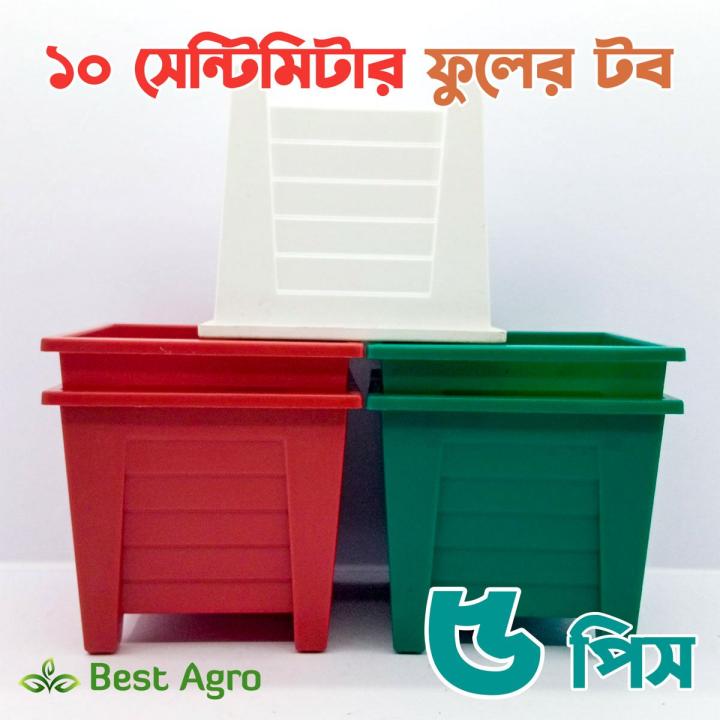 Highly Vital - 10 c.m flower tub 5 piece multi color combo pack ...