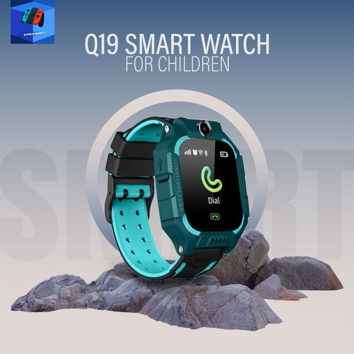 Q19 Children Smartwatch SIM and CAMERA (Blue Color) | Daraz.com.bd