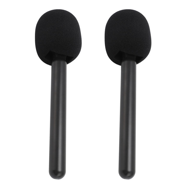 Microphone Handle Mount Wireless Mic Stand Black 2Pcs Portable Perfect ...