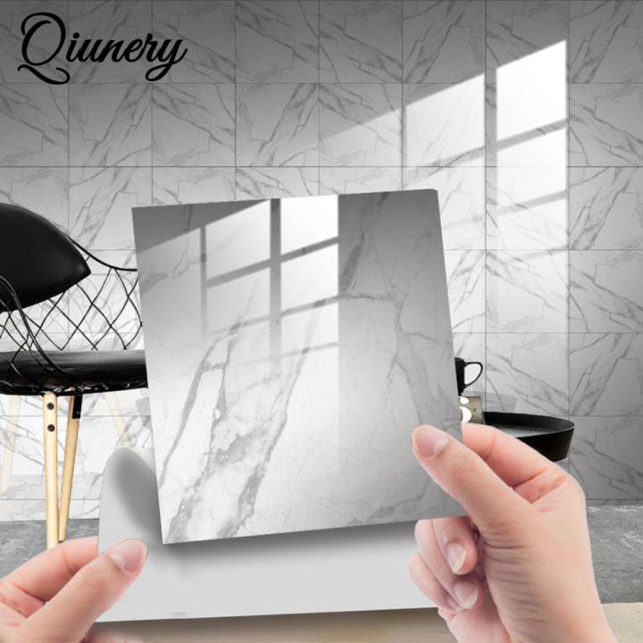 DQ 10pcs10x10cm Tile Stickers Waterproof Oil-proof Self-adhesive ...
