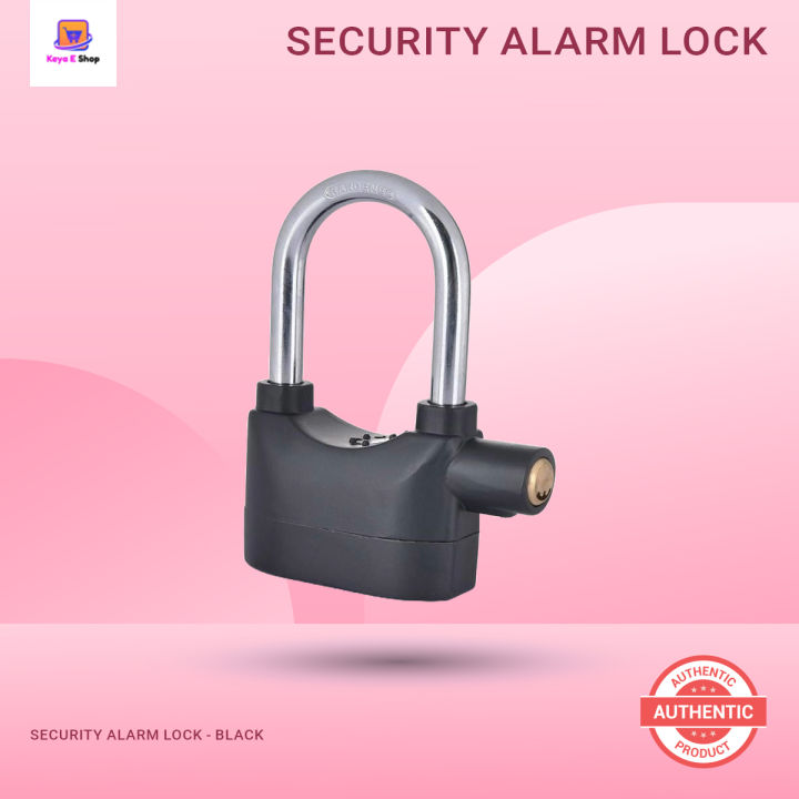 Security Alarm Lock - Black | Daraz.com.bd