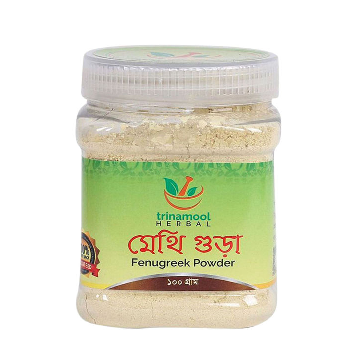 Trinamool Herbal-Methi Gura Fenugreek Powder 100gm face mask | Daraz.com.bd