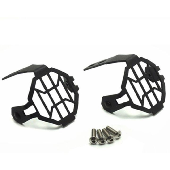 【New release】 2Pcs Black Motorcycle Fog Light Protector Guards Metal ...