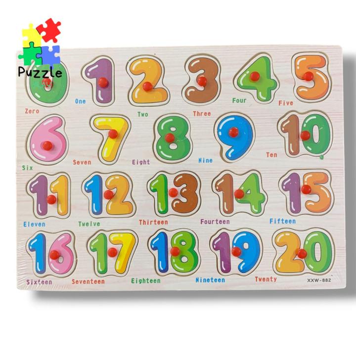 Educational toy 123 Numeric Wooden Puzzle Board For KIds Learning ...