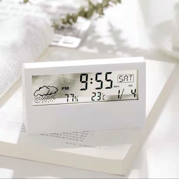 INS Simple Digital Multifunctional Alarm Clock Decor Creative Desktop ...