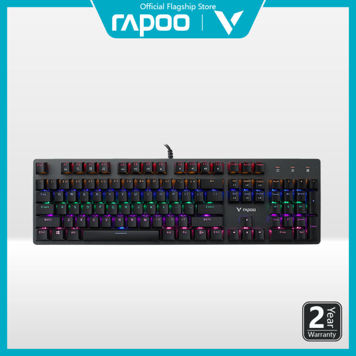 Rapoo VPRO V500SE Blue Switch Backlit Mechanical Gaming Keyboard with ...