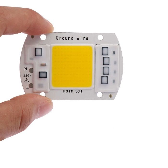 Warm Colour 50 Watt LED CHIP AC 220V DAY LIGHT IC PCV | Daraz.com.bd