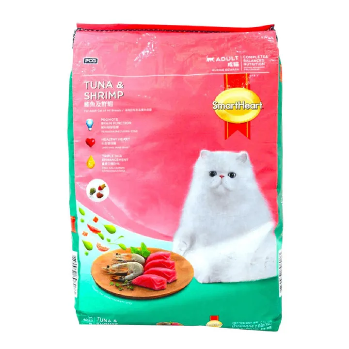 SmartHeart Adult Tuna & Shrimp Cat Food 7kg | Daraz.com.bd