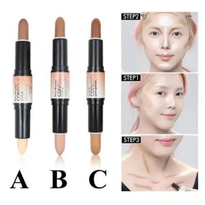 Kiss Beauty Contour Stick 2 in 1 Highlight and Contour Accent ...